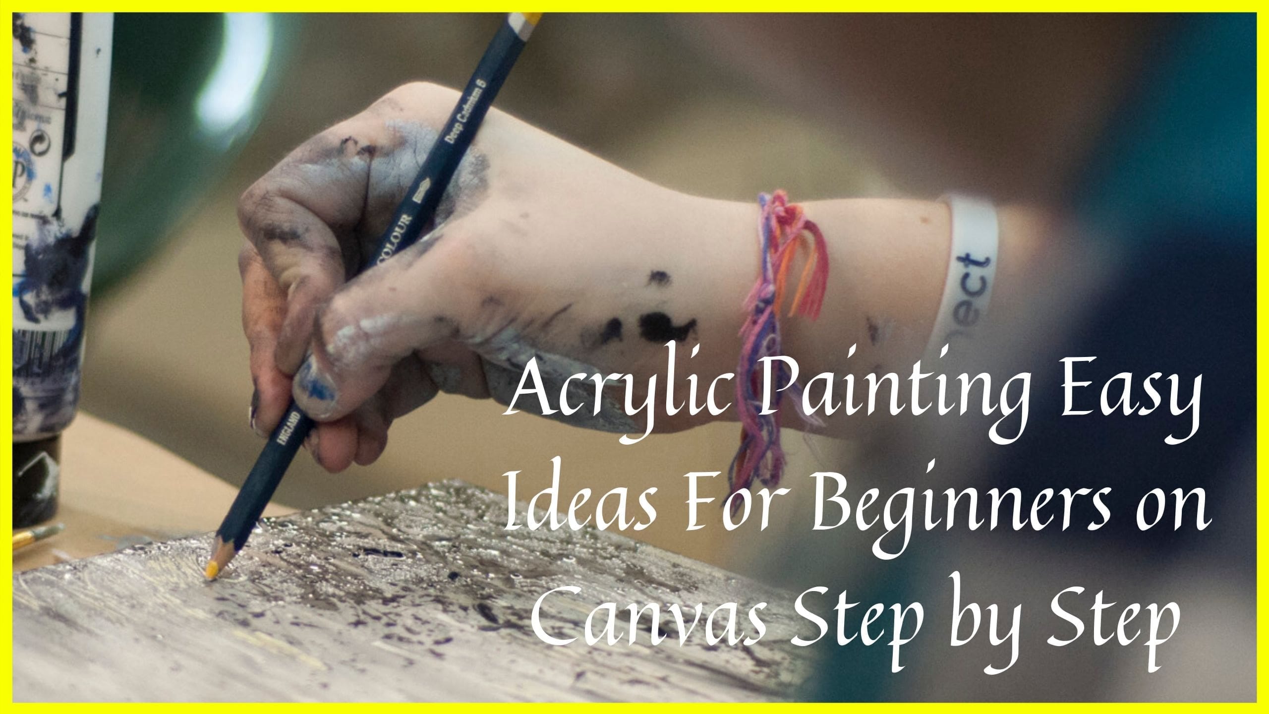 Acrylic Painting Easy Ideas For Beginners Step by Step [2023]